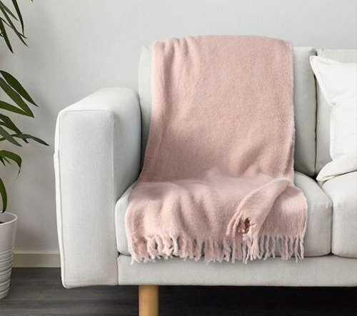 Плед, бледно-розовый, 120x180 см IKEA Икеа новый