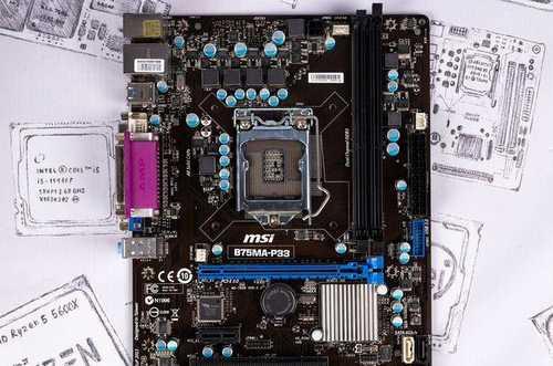 Материнская плата MSI B75MA-P33 LGA 1155