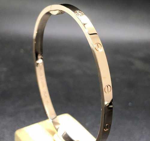 Браслет Cartier Love маленькая модель розовое золото 585 проба 0.0121 мм