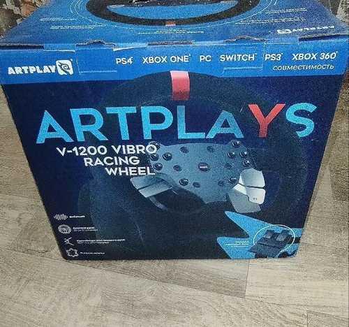 Руль artplays v1200 vibro racing wheel