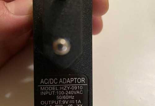 Адаптер ac/dc 9v output