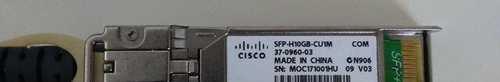 Кабель Cisco SFP-H10GB-CU1M в наличии
