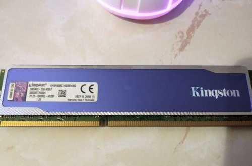 Оперативная память ddr3 8g Kingston HyperX 1600мгц