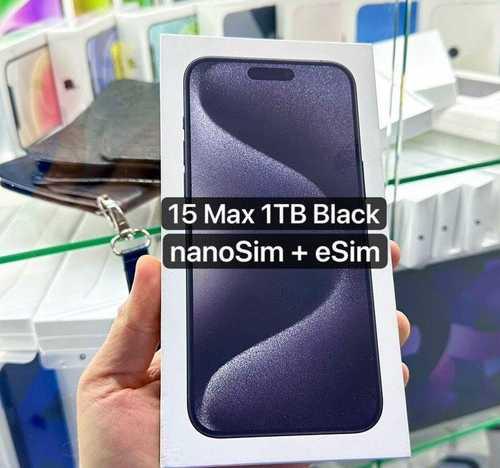 iPhone 15 Pro Max 1TB Black nano+eSim
