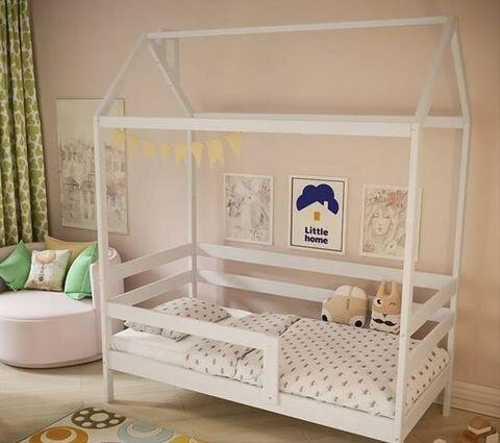 Кроватка для малыша домик берёза с бортиком