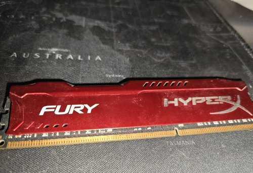 Kingston HyperX Fury 8Gb 1600мгц DDR3