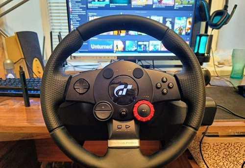 Игровой руль logitech driving force gt