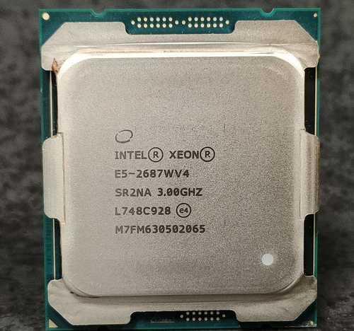 Intel Xeon E5 2687wv4 12с/24t, 3.0GHz-3.5GHz, 160W