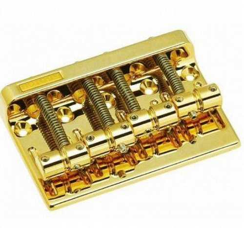 Бридж для бас гитары Gotoh 201b-4 Gold