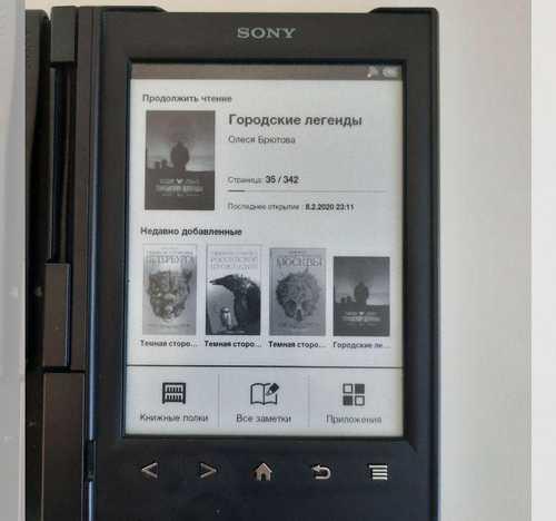 Электронная книга sony prs t2