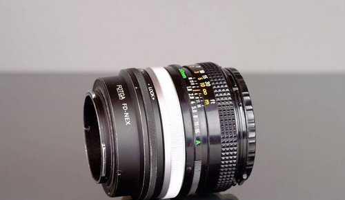 Canon FD 50 1.8 S.C + переходник FD - Sony E