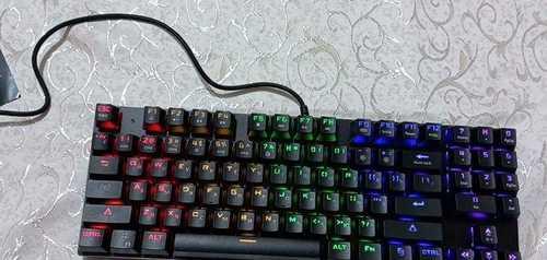 Механическая клавиатура dexp Saber TKL, red