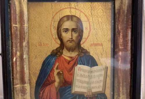 Икона Спасителя,с благословением Афонской горы