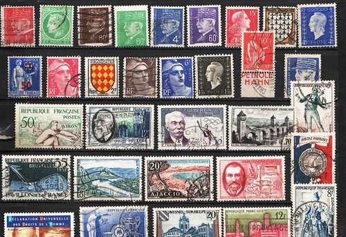 Почтовые марки Франция конец XIX - серед XX века