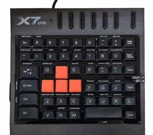 Клавиатура A4Tech X7 G100 Black USB #76576