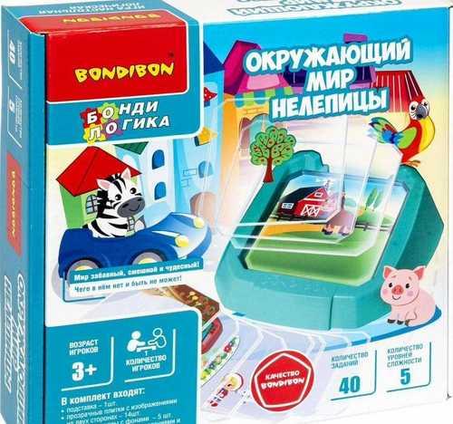 Окружающий мир нелепицы Игра настольная логическая Bondibon