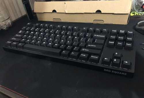 Кастомная клавиатура TKL white on black