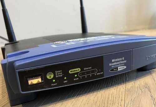 Роутер Linksys Wireless-G 2.4 Ghz + 4 port Switch