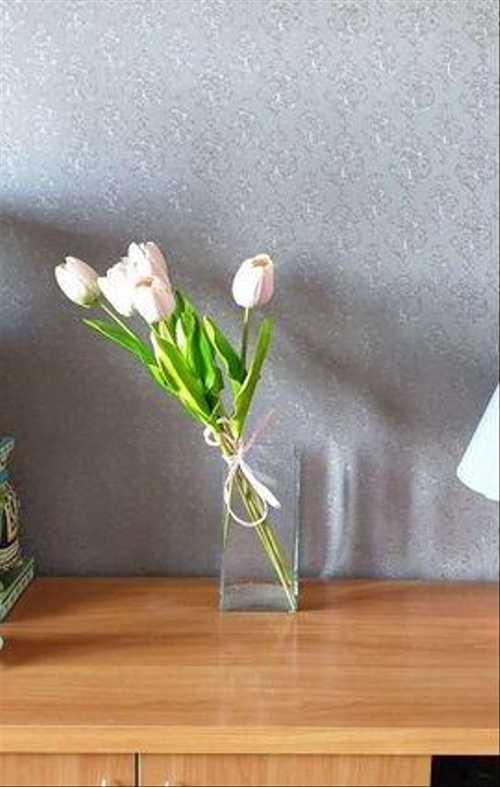 Искусственные цветы тюльпаны 7 шт