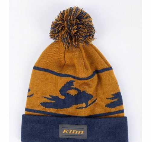 Шапка Klim Bomber Beanie Golden Brown - Dress Blu
