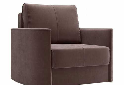 Кресло-кровать Айви, коричневый, велюр