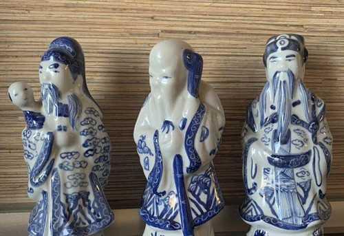 Фарфоровые статуэтки старый Китай