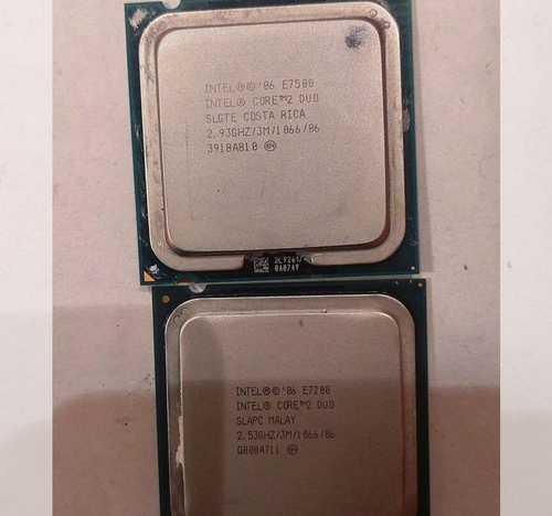 Процессор intel core 2 DUO E7500. intel core 2 DUO