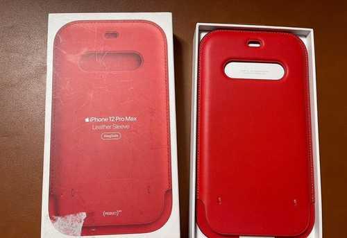 Чехол Чехол Apple iPhone 12 Pro Max Leather Sleeve