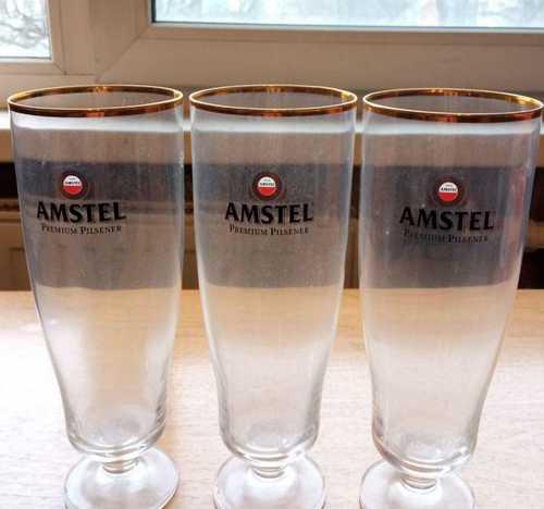 Пивные бокалы Amstel