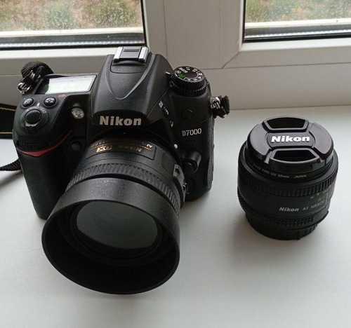 Nikon d7000 2 объектива