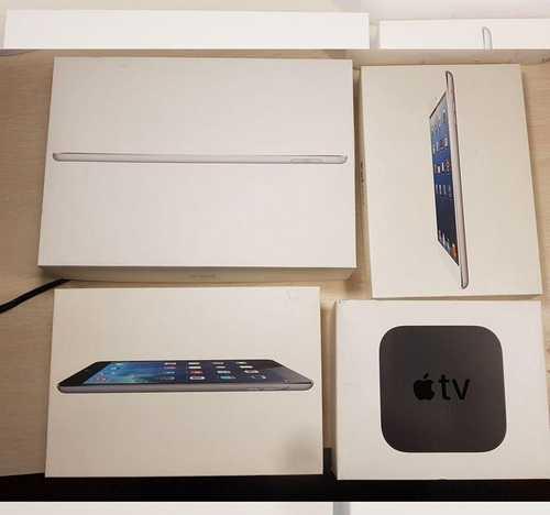 Коробки от iPad 6th, iPad mini, Apple TV 4K