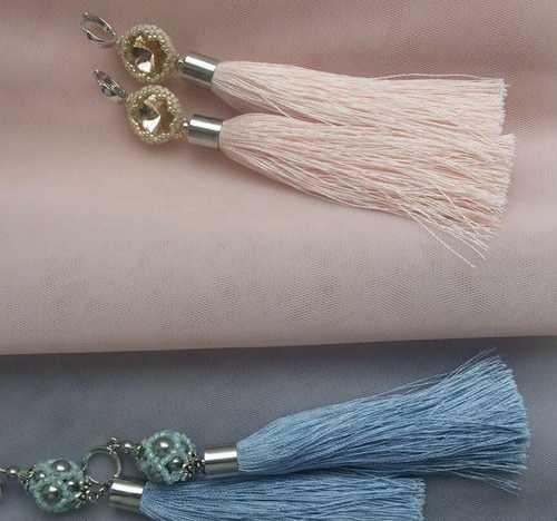 Серьги кисточки