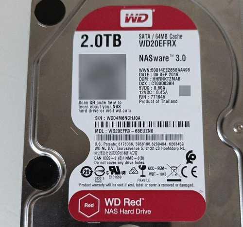 Hdd WD Red 2tb на запчасти