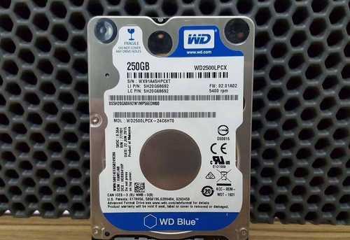 Жесткий диск 2.5" 250Gb WD Blue WD2500lpcx