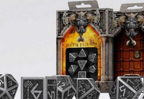 Дайсы Metal Dwarven Dice Set Q-Workshop