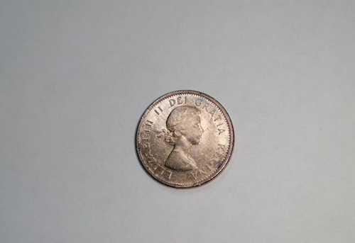 Монета 1 цент Канада 1961 г в коллекцию