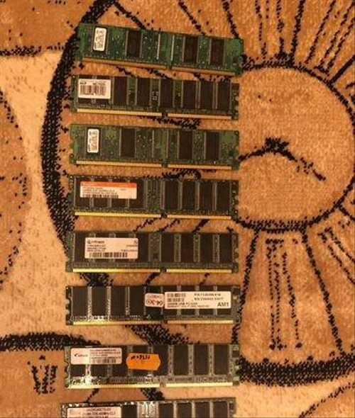 Оперативная память DDR333-400, 128-256Mb