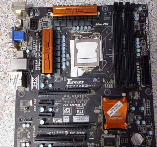 Материнская плата s1155 Biostar TZ77XE3 ATX DVI VG