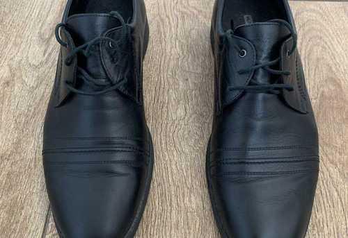 Черные мужские кожаные ботинки 45 р-р Thomas Munz