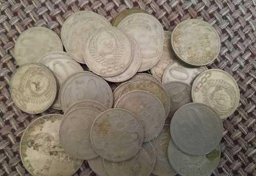 Монеты СССР 50 коп и рубль