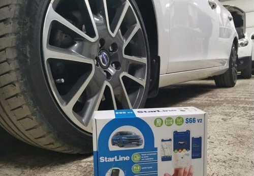 Комплекс StarLine S66 v2 BT + модуль автозапуска