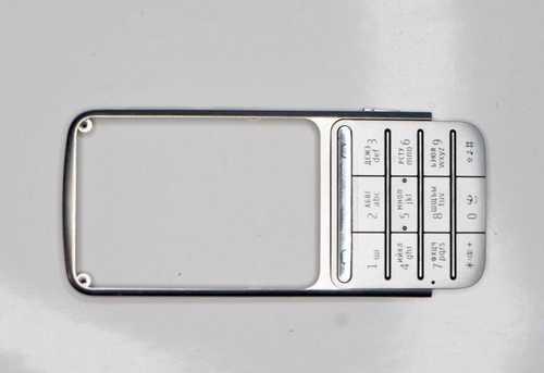 Рамка сенсора с клавиат Nokia c3-01 silver ориг