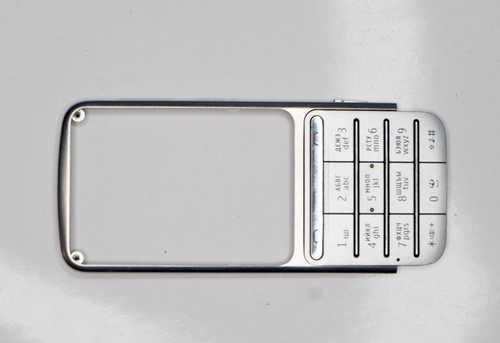 Рамка сенсора с клавиат Nokia c3-01 silver ориг