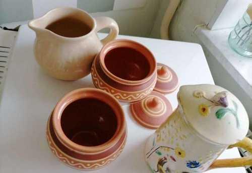 Горшок для запекания, глинянная посуда СССР