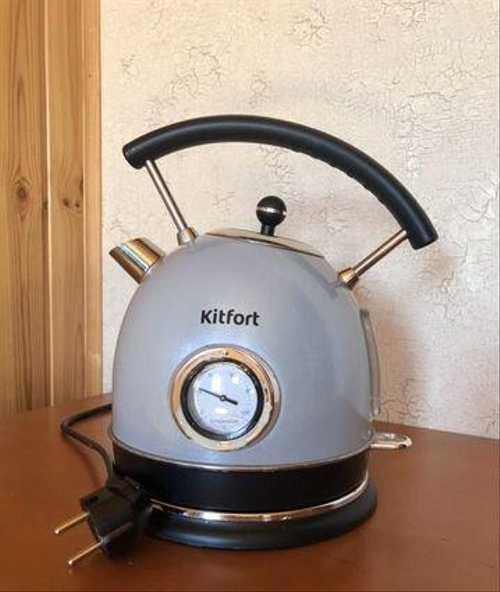 Чайник Kitfort KT-664-2, серый жемчуг