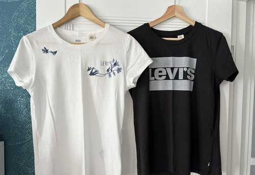 Женская футболка Levi's черная белая