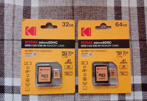 Карта памяти Kodak MicroSD 32/64 Гб