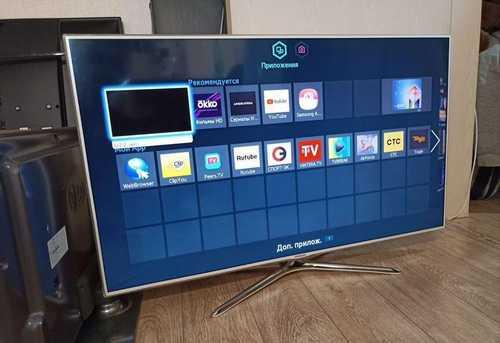Белый телевизор Samsung 46 дюймов 117 см SMART TV