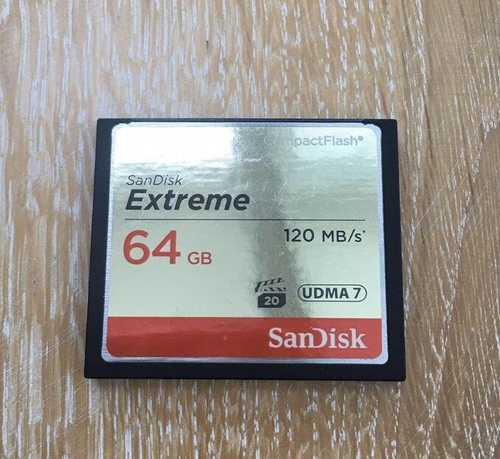Карта памяти SanDisc Extreme 64 GB 120 MB/s