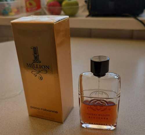 Paco Rabanne 1 million и Gucci guilty absolute